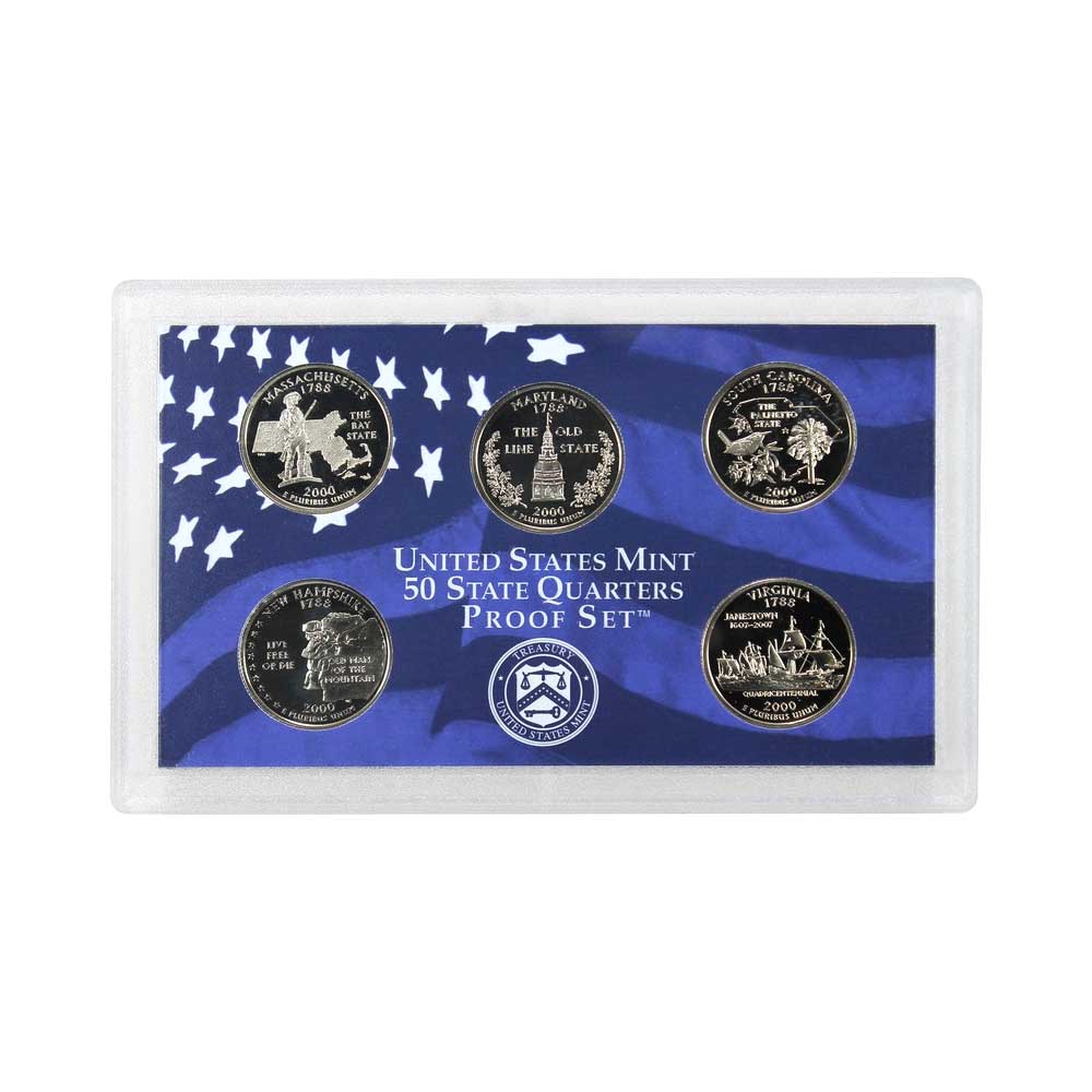 2000-S U.S. Clad State Quarters Proof Set - ModernCoinMart
