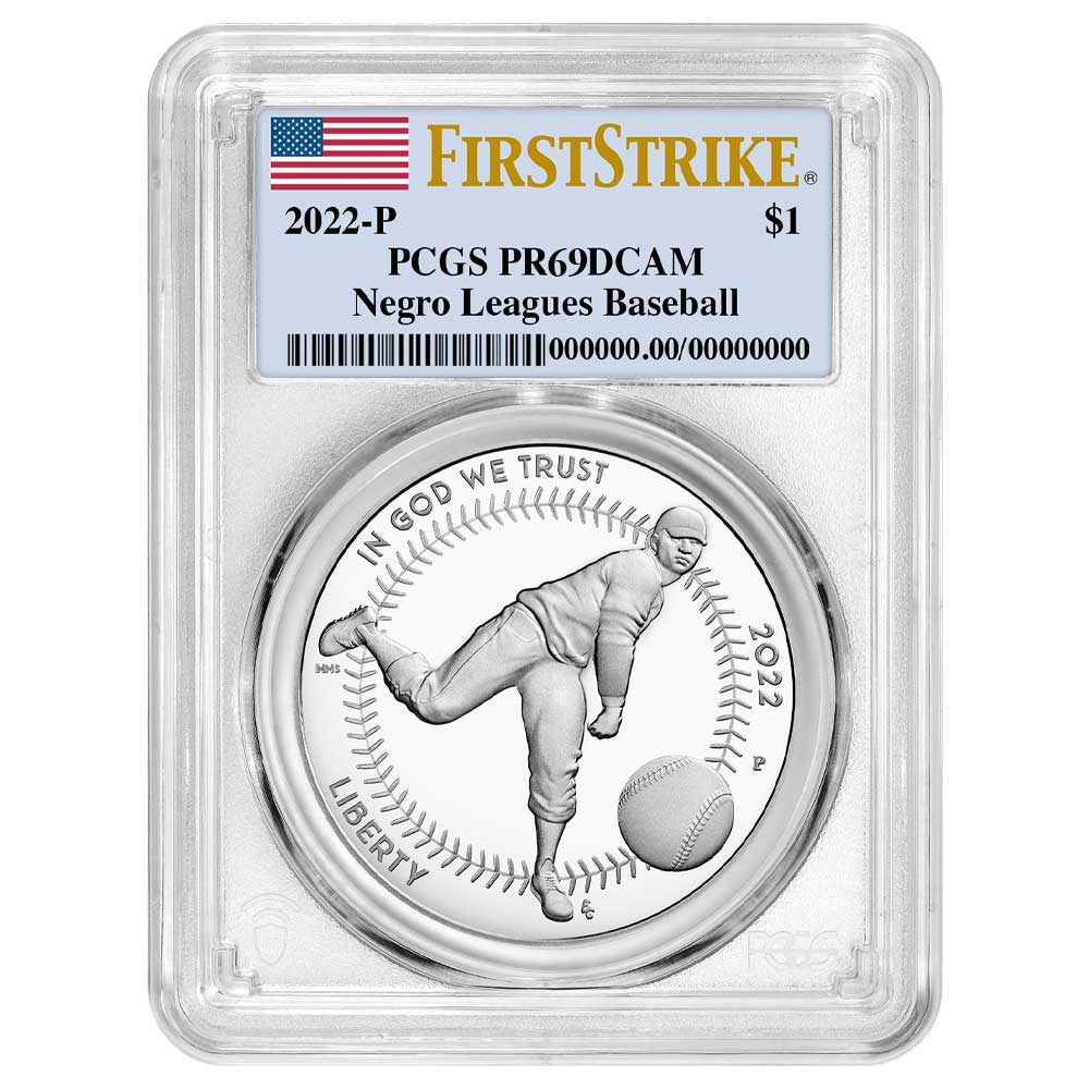 2022-P Negro Leagues Baseball Commemorative Silver Dollar Proof Coin ...