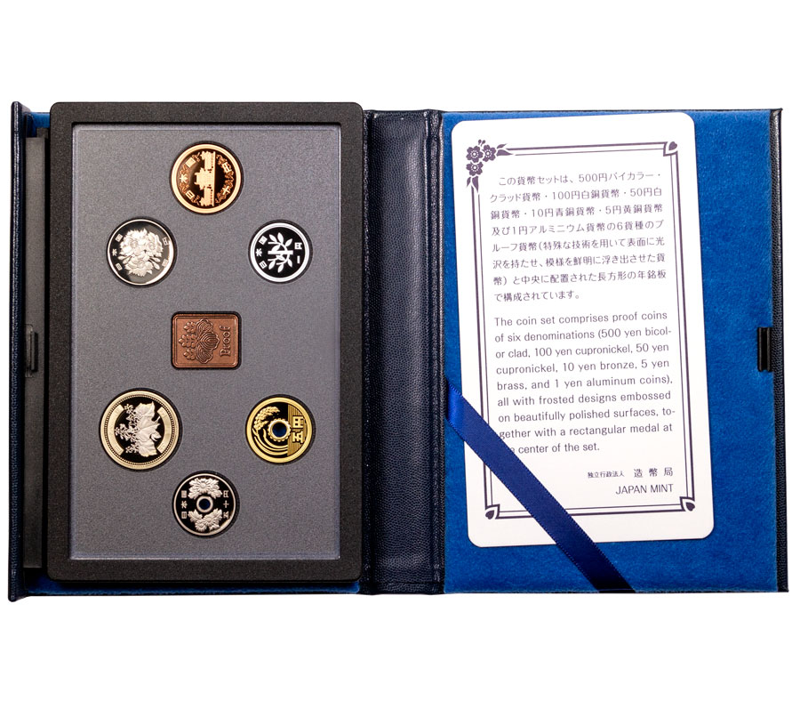 2022 Japan 7-Piece Set Proof Coin Set in its Original Mint Packaging