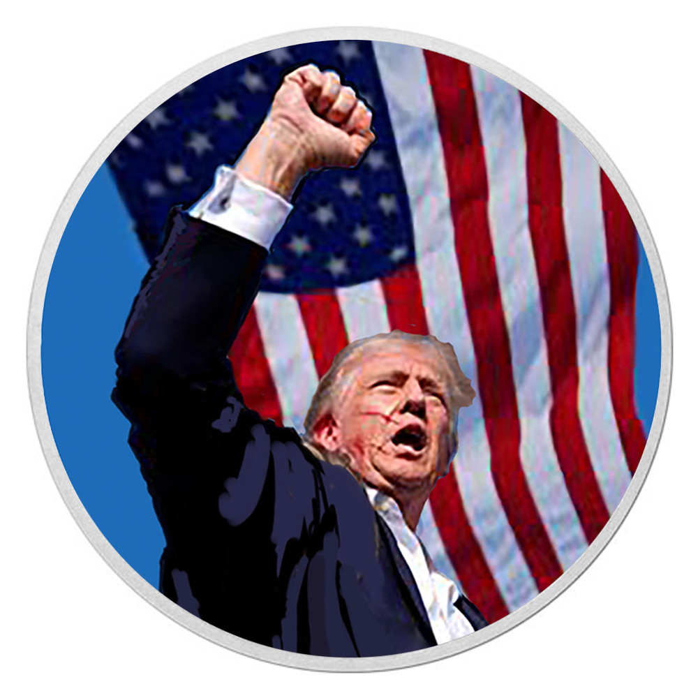 1-oz Sunshine Trump Fight Colorized .999 Fine Silver Round - ModernCoinMart